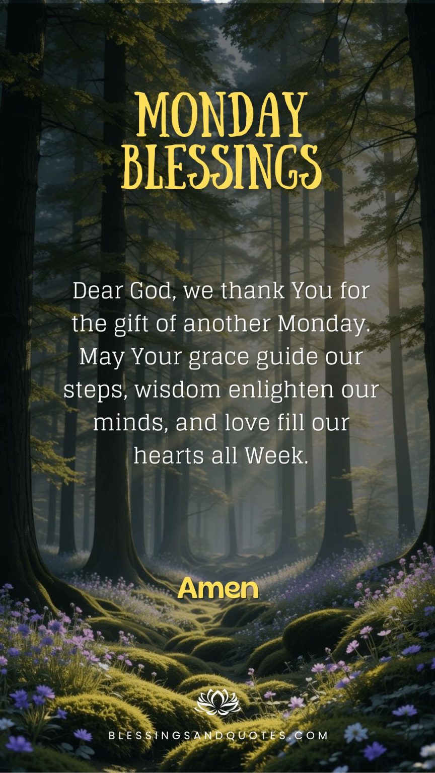 10 Beautiful Monday Blessings Images with Uplifting Quotes