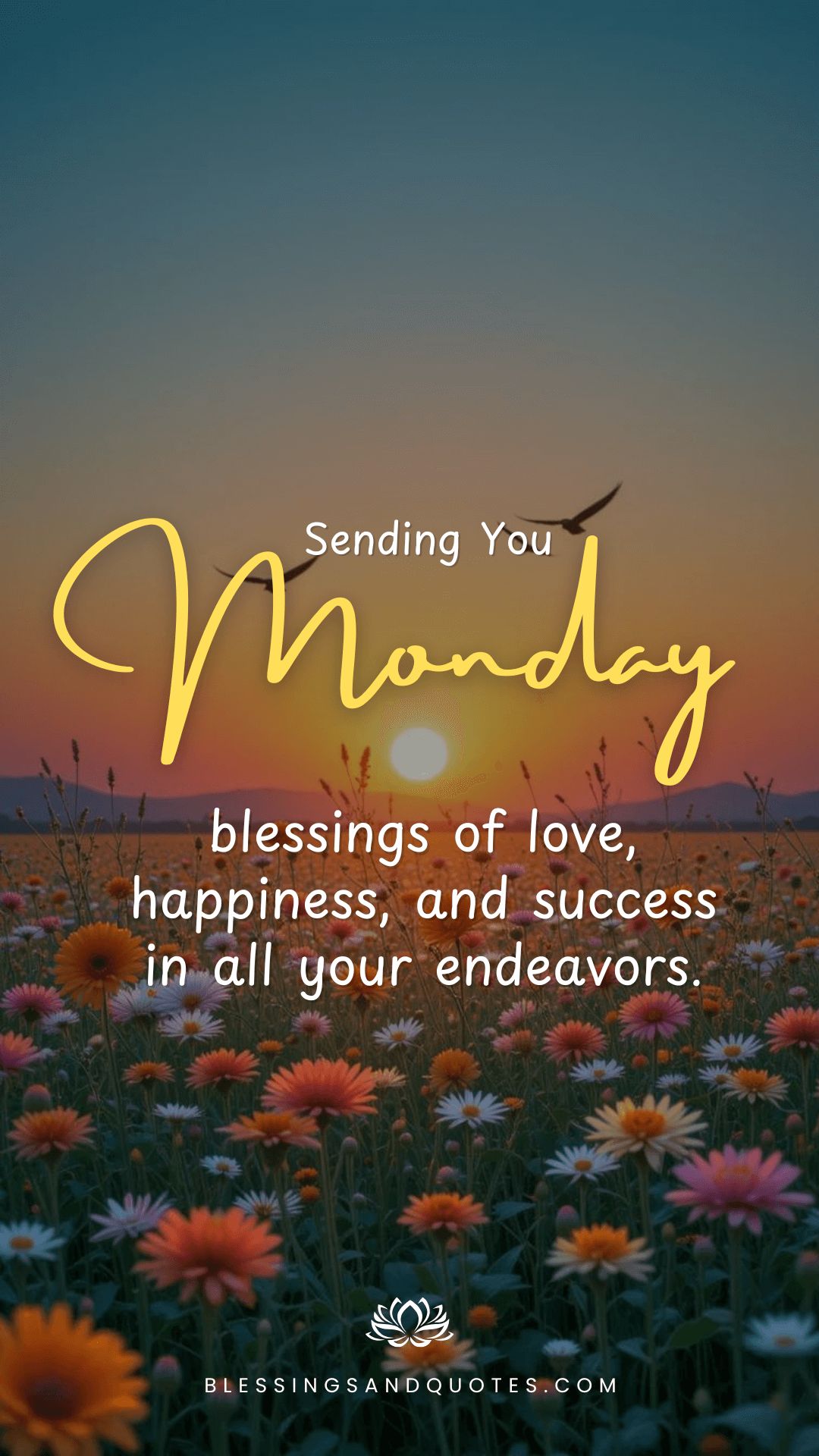10 Beautiful Monday Blessings Images with Uplifting Quotes