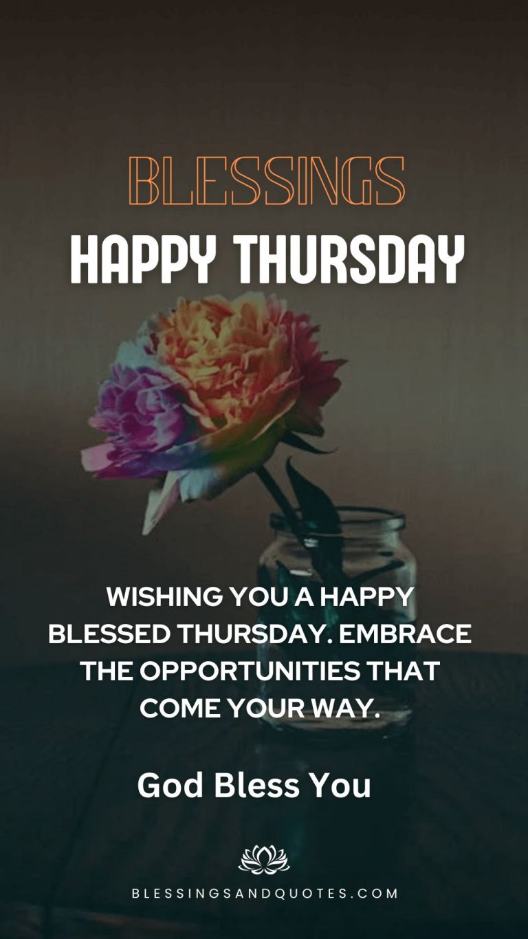 Free Thursday Blessings Images for Peace and Positivity