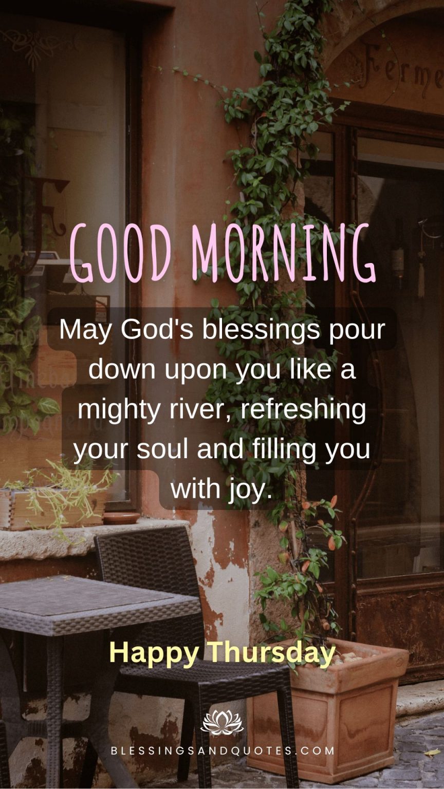 Free Thursday Blessings Images for Peace and Positivity